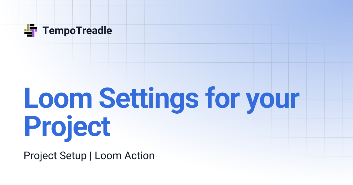 Loom Settings for your Project | TempoTreadle